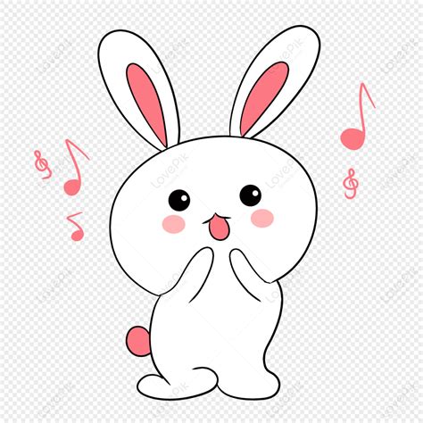 可愛兔子表情包psd圖案素材免費下載，可愛卡通圖片，尺寸2000 × 2000px Lovepik