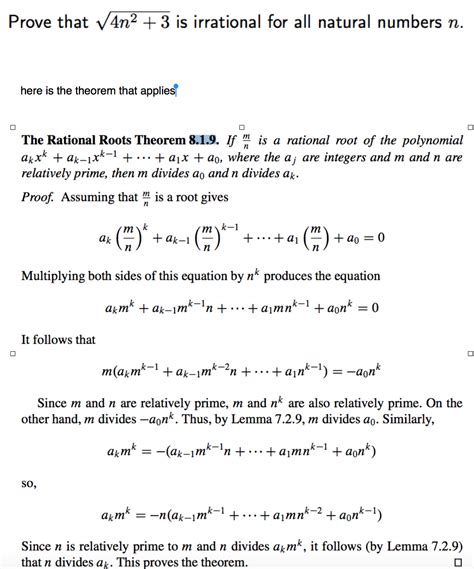 Rational Root Theorem Proof Get Answer] Page 4 Name List All Rational