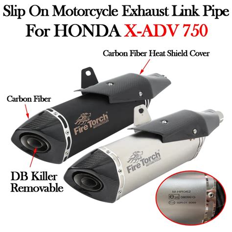화재 토치 혼다 X Adv 750 X Adv 750 Xadv750 오토바이 배기 머플러 이스케이프 시스템 수정 Db 킬러 열 쉴드 커버 Aliexpress