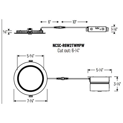 Nora 6 Canless Led Wafer Downlight W Regressed Baffle 12 Pack