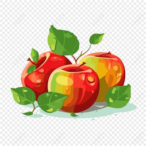 사과 과일만화클립 아트상표 Png 일러스트 무료 다운로드 Lovepik
