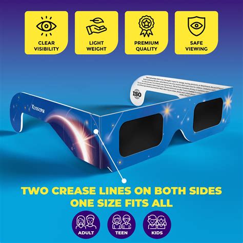 Solar Eclipse Glasses Approved 2024 6 Pack Solar