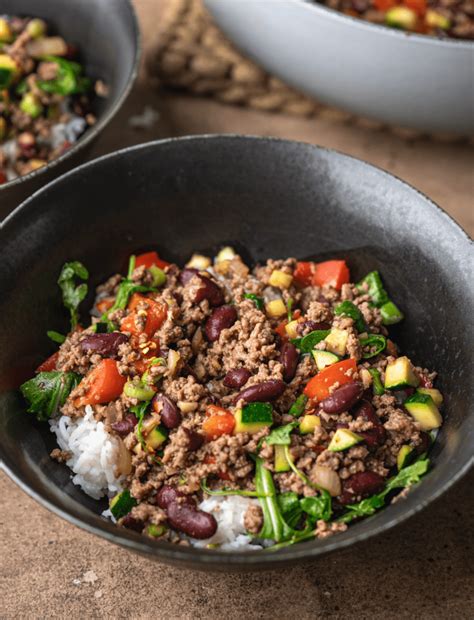 High Protein Beef And Rice Bowl Teri Ann Carty Recipes