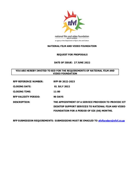 Fillable Online Rfp Reference Number Fax Email Print Pdffiller