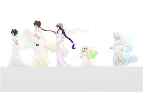 Raiden Shogun Zhongli Furina Nahida And Venti Genshin Impact Drawn By Oroshi Danbooru