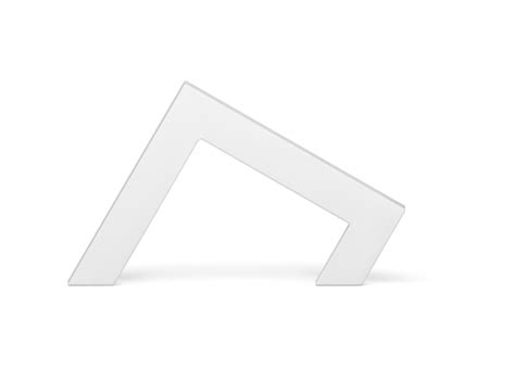Angular Abstract Wide Arch Expo Presentation White Decorative 3d