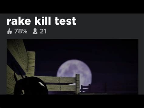 Roblox Rake Kill Test YouTube