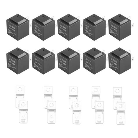 10 Pcs 5 Pin 12v Relay Switch Spdt 3040 Amp 12 Volt Automotive