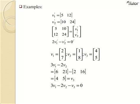 Linear Algebra And Matrix Ppt