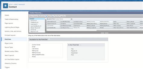 Customize Hierarchy Page Account Planner