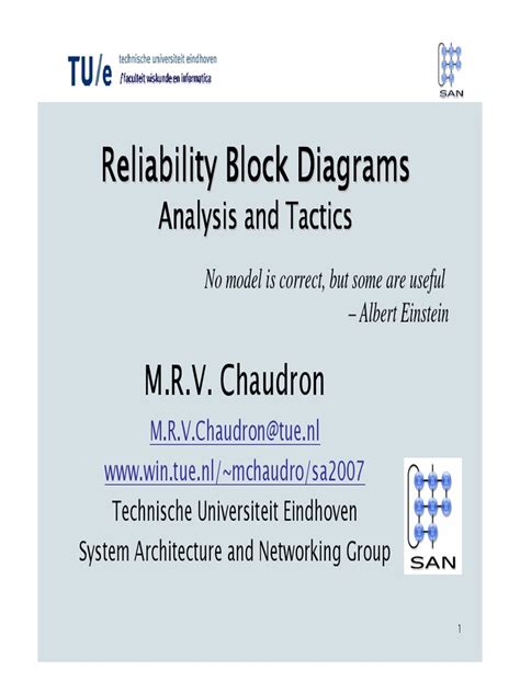 Reliability Block Diagrams Pdf Reliability Engineering Systems Theory