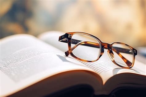 Premium Photo A Pair Of Glasses Are Laying On A Book