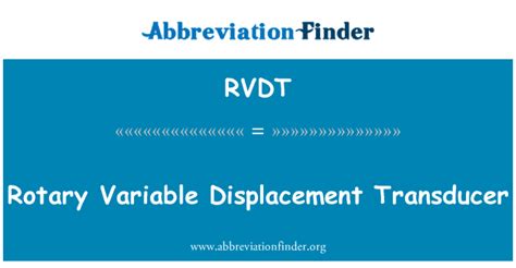 Rvdt ย่อมาจาก พิกัดตัวแปรแทนโรตารี่ Rotary Variable Displacement Transducer