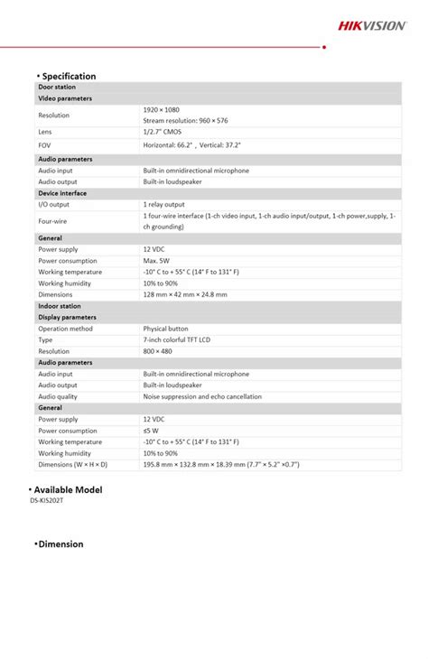 Hikvision Analog Video Intercom System With 7 Tft Ds Kis202t Wireless At ₹ 5000 Piece In