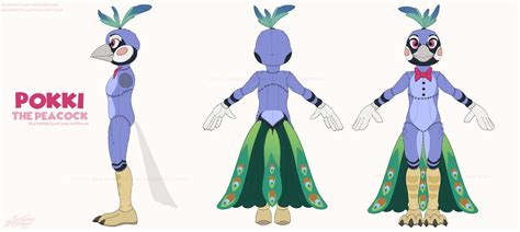 Pokki The Peacock Ref Sheet Fnaf Fan Character By Santanahoffman On