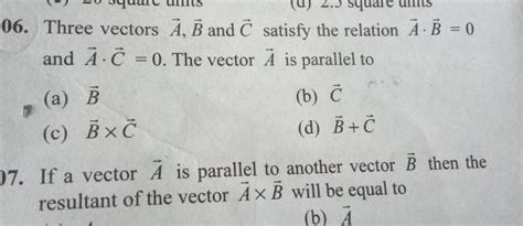If A Vector Veca Is Parallel To Another Vector Vecb Then The Resultant Of