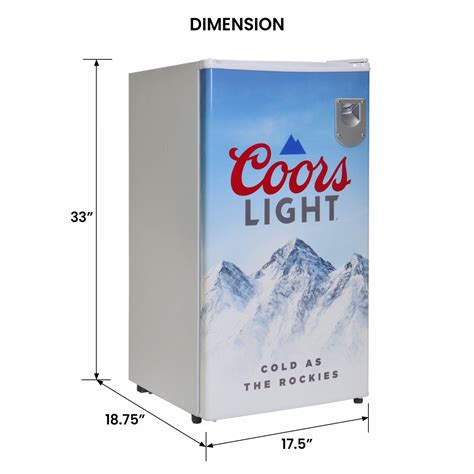Coors Light 90 Liter Compressor Compact Refrigerator The Brick