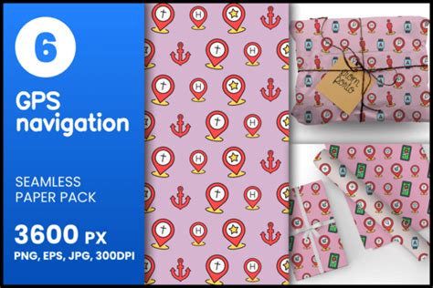 Gps Navigation Seamless Patterns Graphic By Fromporto · Creative Fabrica