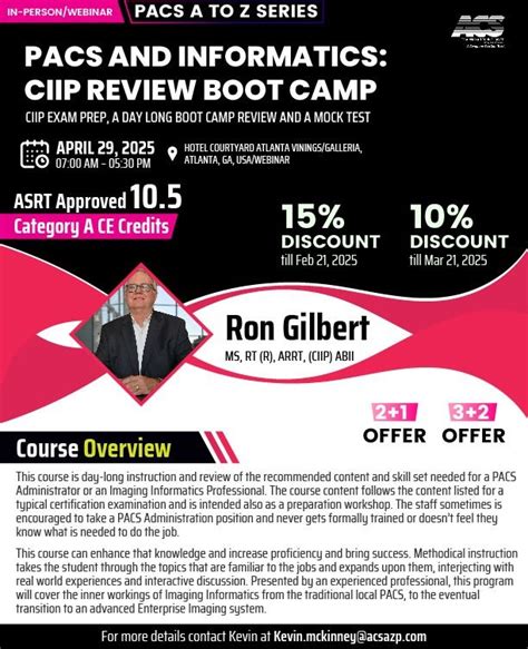 Elevate Your Expertise In Imaging Informatics Acs Pacs And Imaging Informatics