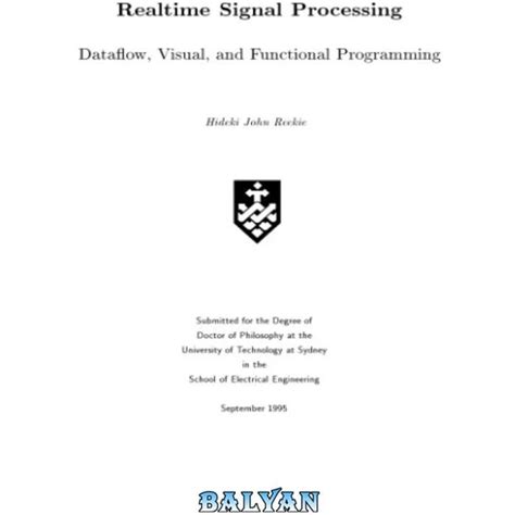 خرید و قیمت دانلود کتاب Realtime Signal Processing Dataflow Visual And Functional