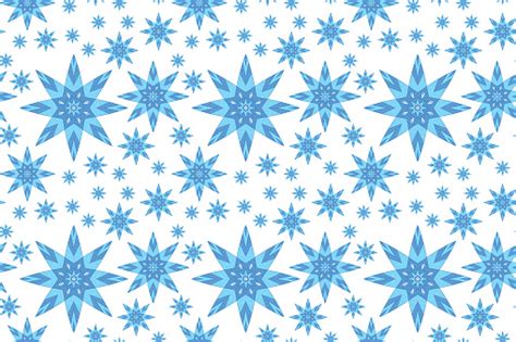 크리스마스 디자인 요소의 매끄러운 패턴은 흰색 배경에 파란색 손으로 그린 눈송이 창의적인 디자인 포장 인쇄 직물 인쇄 인쇄 장식용 그래픽 요소 2022년에 대한 스톡 벡터
