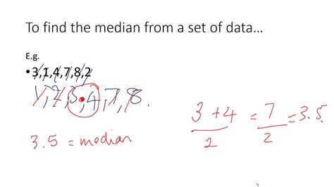 Median Using Frequency Tables Youtube