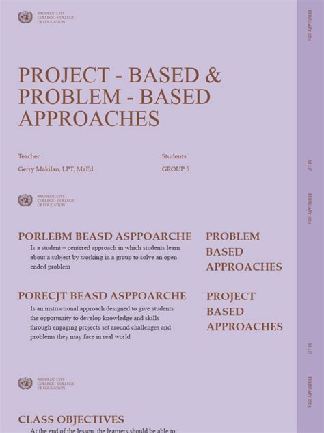 Project Vs Problem Based Learning Guide Pdf Learning Education