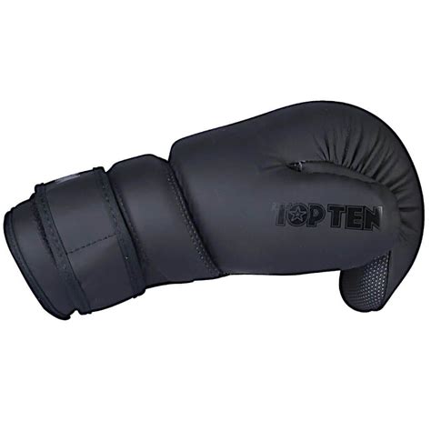 Top Ten Pointfighter Gloves Power Ink Black N Black Sparring Gloves