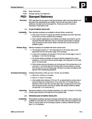 Fillable Online Pe Usps P Form Fax Email Print PdfFiller
