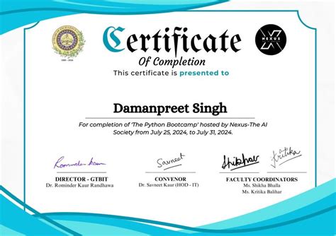 Damanpreet Singh On Linkedin Python Pythonbootcamp Codingjourney Careergrowth Techskills