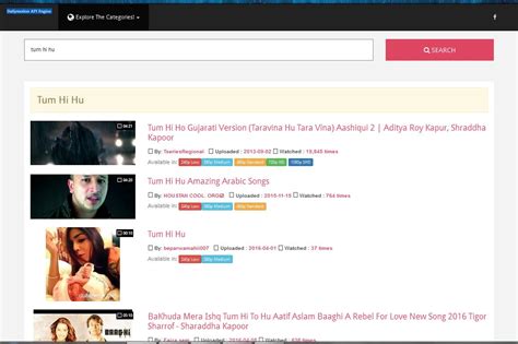 dailymotion api engine php script by daniyal codester