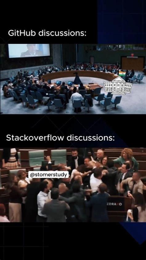 ♦️github Vs Stack Overflow 😄😄 Programmingjokes