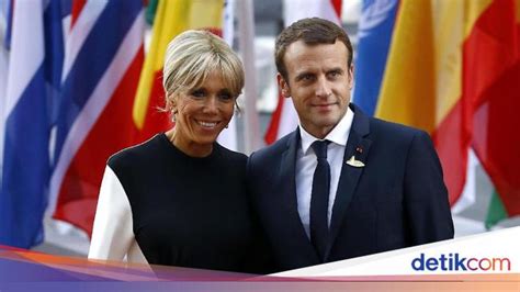 Foto Penampilan Istri Presiden Prancis Yang Lebih Tua 24 Tahun Dari Suami