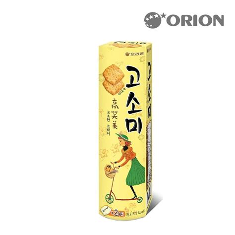 ขนมแครกเกอร์งามะพร้าว Orion Gosomi Crackers 70 G 오리온 고소미 ขนมเกาหลี Dg Mart Thaipick