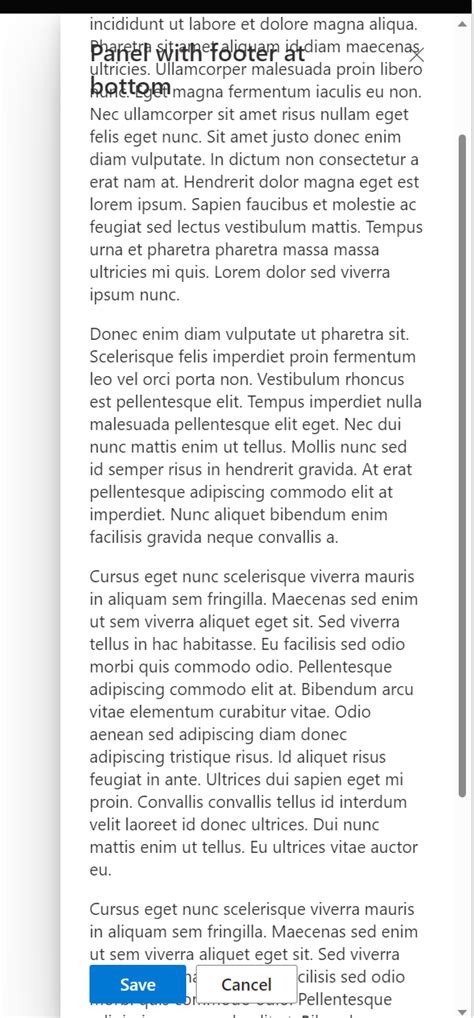 Bug Panel Content Overlays Header And Footer If Panel Is Opened From Start Issue