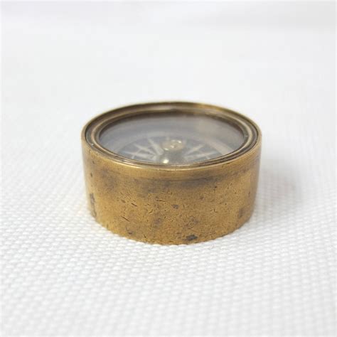 Georgian Brass Box Pocket Compass C1835 Compass Library
