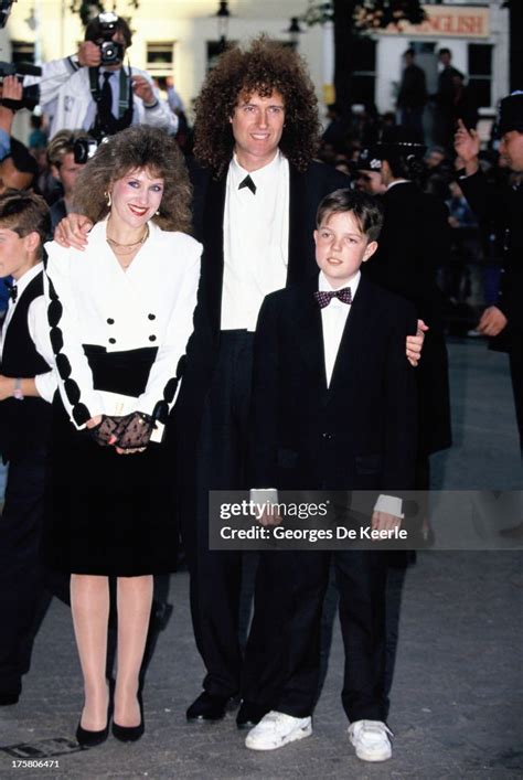 English Musician Brian May Of Queen With His Wife Anita Dobson And