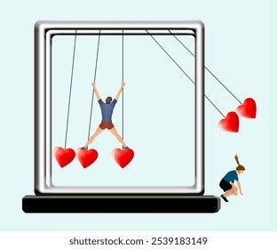 Officer Desktop Toy Newtons Cradle Now Stock Illustration 2539183149 Shutterstock