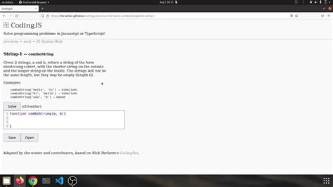String 1 Combostring Javascript Solution Youtube String 1 Combostring Javascript Solution Youtube
