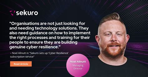 Sekuro On Linkedin Sekuro Sets Up ‘cyber Resilience Subscription Service