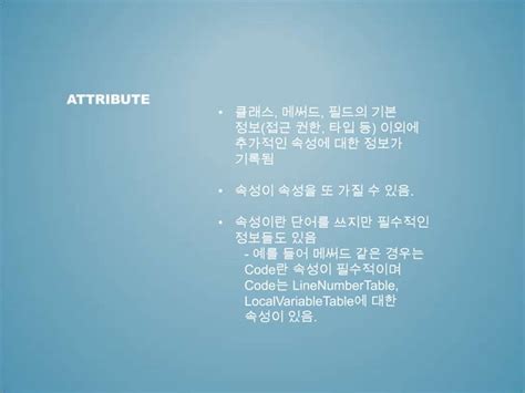 Java Class File Format Ppt