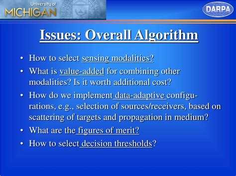 Ppt Sequential Adaptive Multi Modality Target Detec Tion And Classification Using Physics