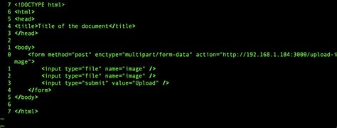 express how to make html form on the server to call server s