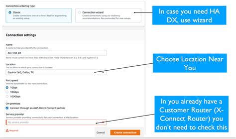 Aws Direct Connect For Connecting Aws Aci Fabric To Onprem Aci Fabric