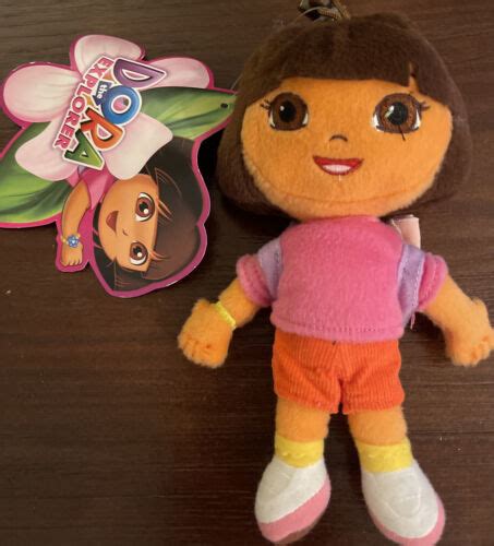 Nickelodeon Dora The Explorer Plush Stuffed Doll With Backpack Clip 7