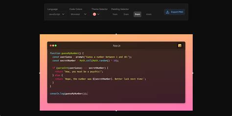 Code To Image Convert Code Snippets To High Quality Images