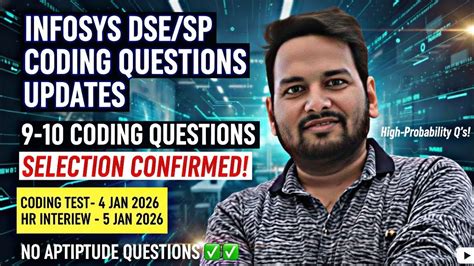 Infosys Dsesp 2026 9 10 Coding Questions Leaked Selection Confirmed