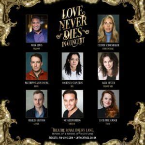 Love Never Dies Concert Full Cast Confirmed Musical Theatre Review