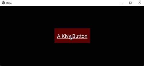 Kivy Buttons