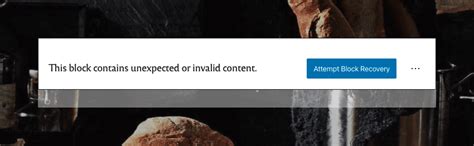 Unexpected Or Invalid Content Block Error Vasco Wordpress Theme